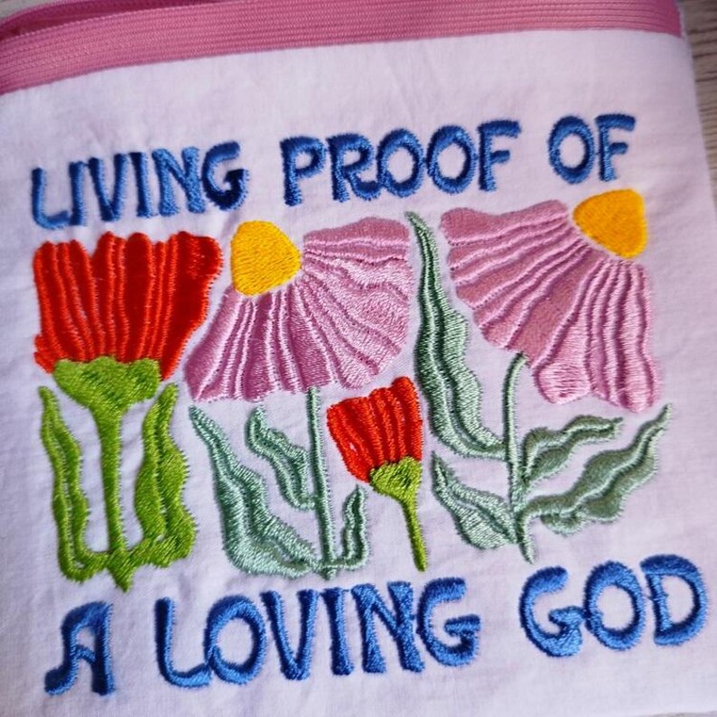 ITH Living Proof Floral Purse - Fully Lined - Machine Embroidery Design ...