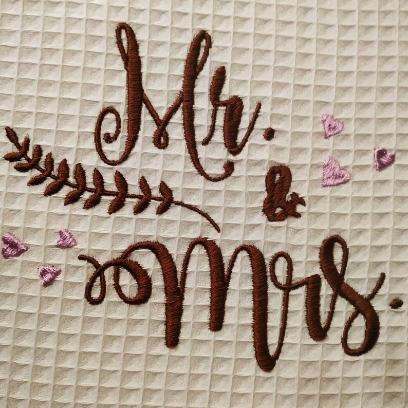 Mr and Mrs Machine Embroidery Design Instant Download - Etsy