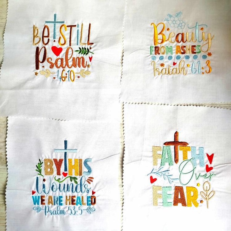 Inspirational Machine Embroidery Designs - Instant Download Files - Etsy