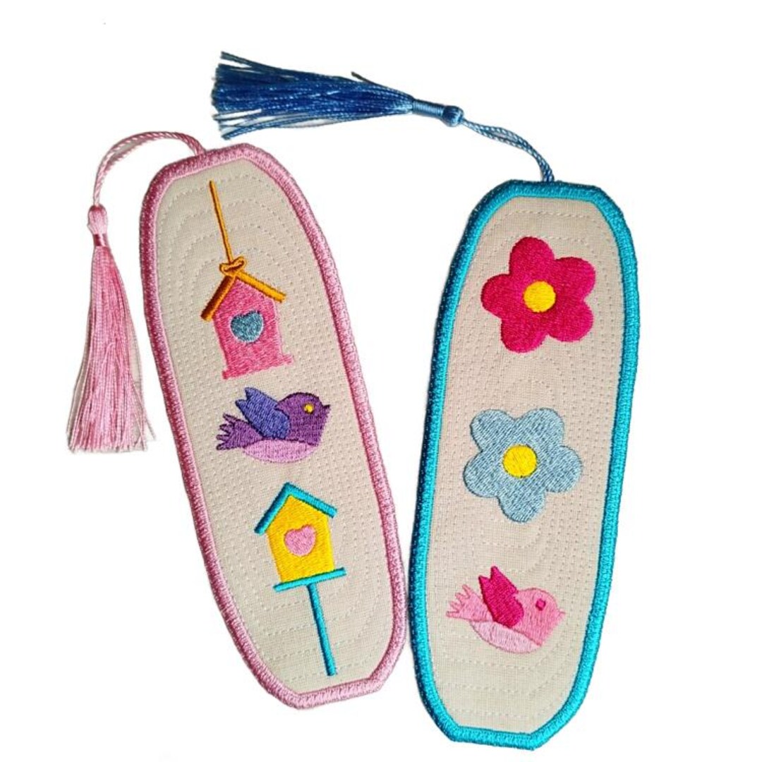 ITH Birds Bookmarks Machine Embroidery Design - Instant Download File ...