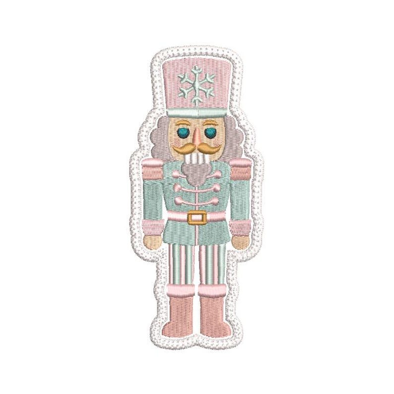 ITH Nutcracker in Pink Machine Embroidery Design - Instant Download ...