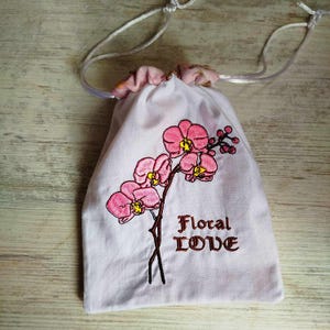 ITH Floral Drawstring Bags Machine Embroidery Designs - Instant ...