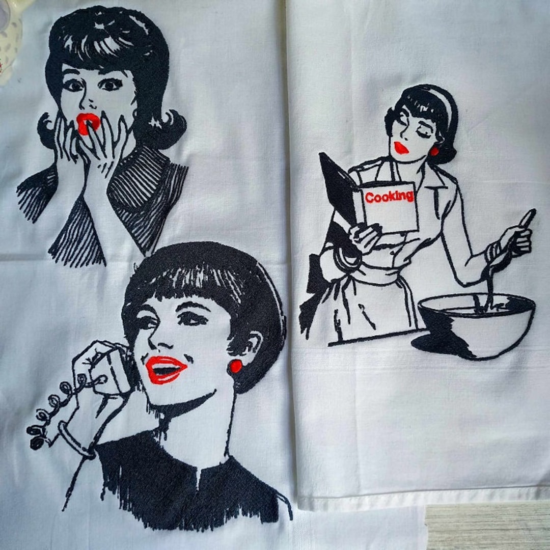 Pinup Machine Embroidery Designs - Instant Download Files - Etsy