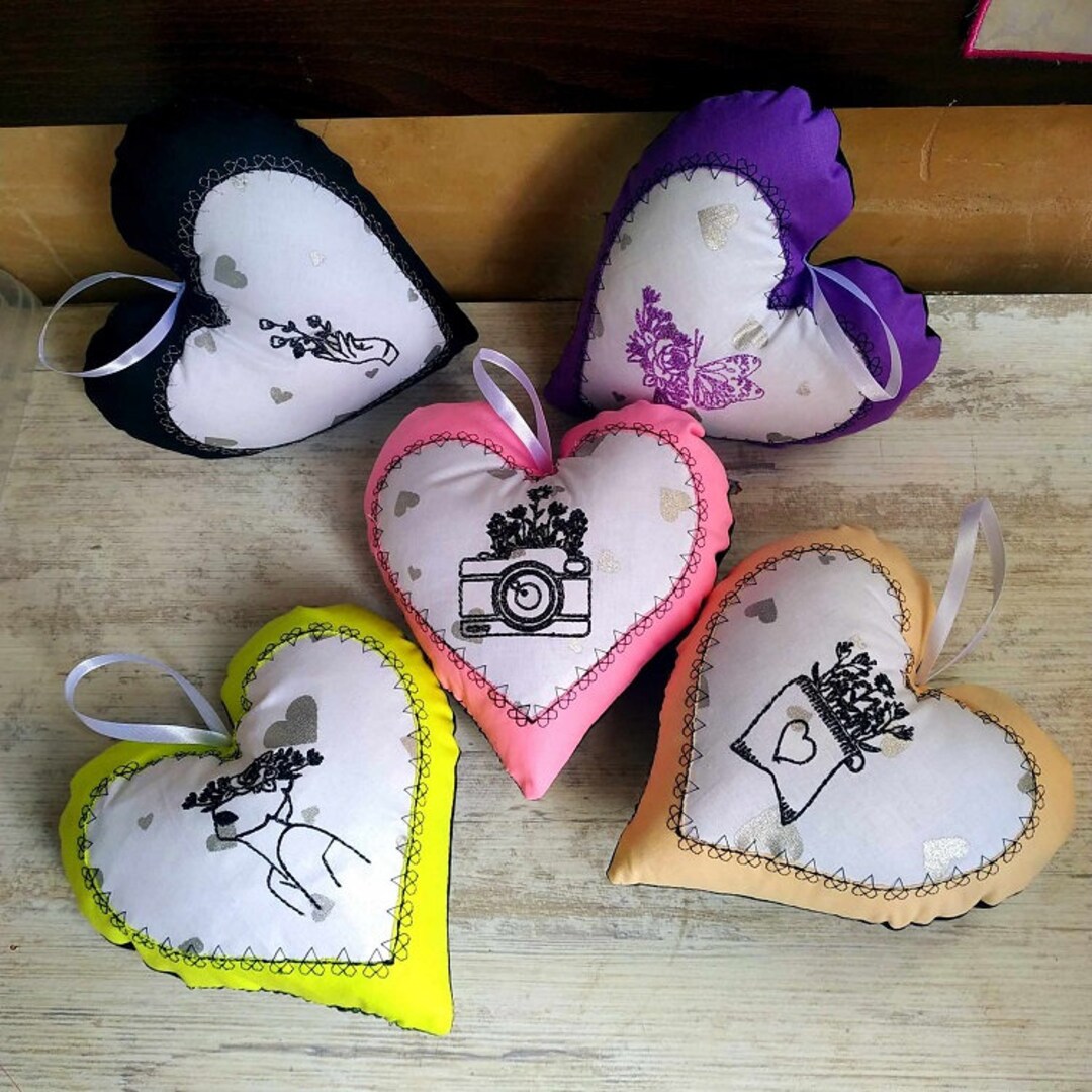 ITH Classy Hearts Machine Embroidery Designs - Instant Download Files ...