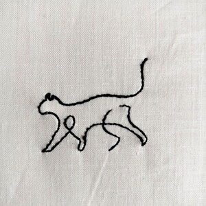 Lineart Cats Machine Embroidery Designs - Instant Download Files - Etsy