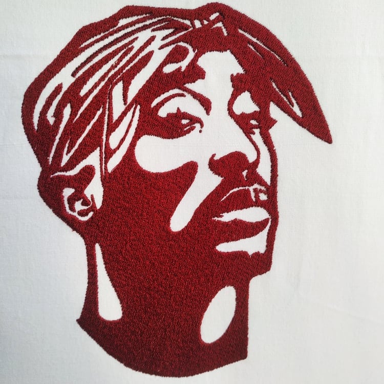 2pac Machine Embroidery Design - Instant Download - Etsy