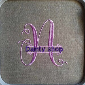 Elegant Split ALL Abc Monograms Machine Embroidery Designs - Instant ...