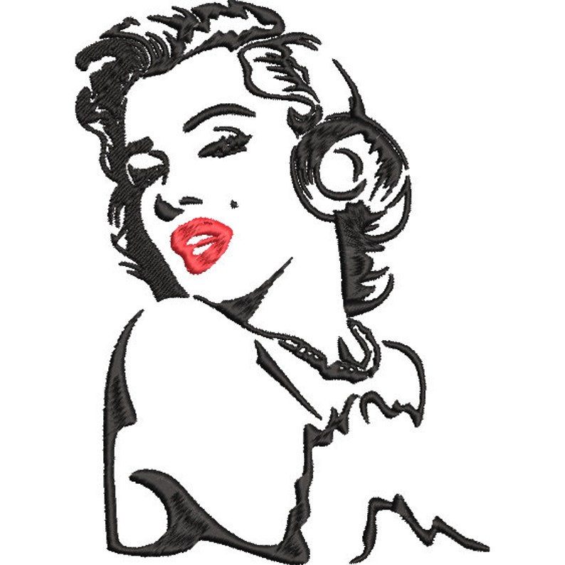 Actresses Machine Embroidery Designs - Set of Four Designs - Instant ...