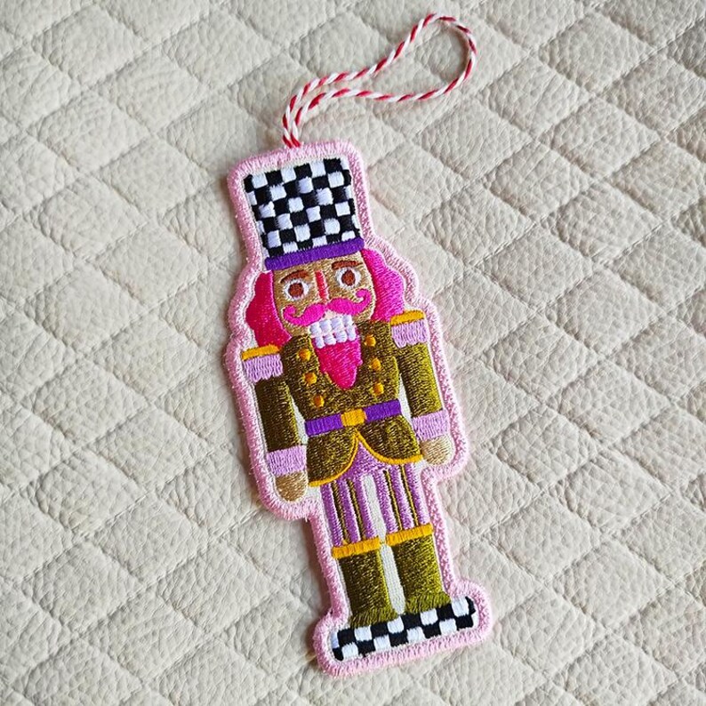 ITH Nutcracker With Checks Machine Embroidery Design - Etsy