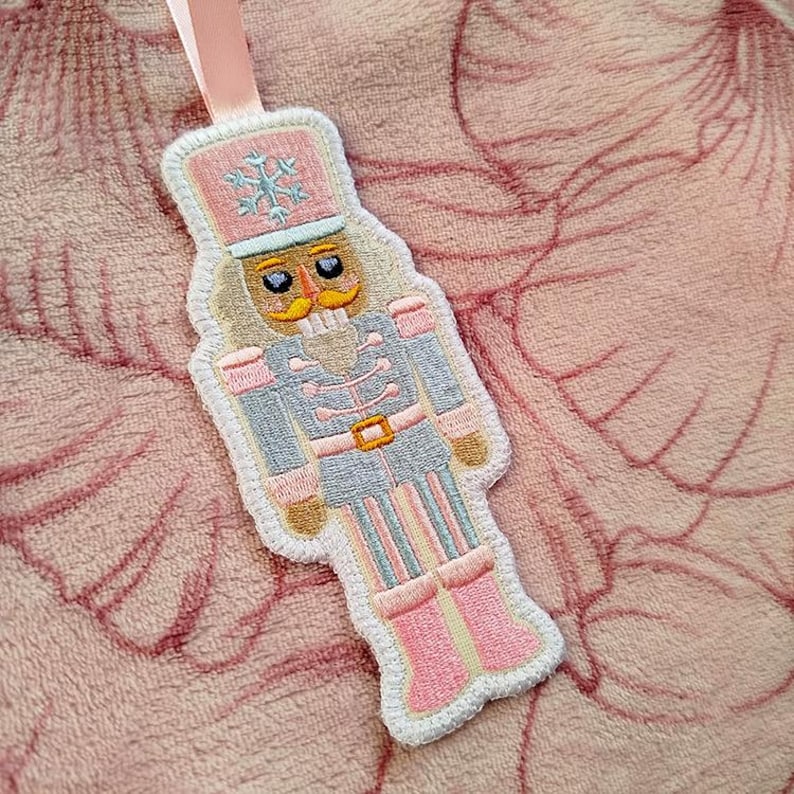 ITH Nutcracker in Pink Machine Embroidery Design - Instant Download ...