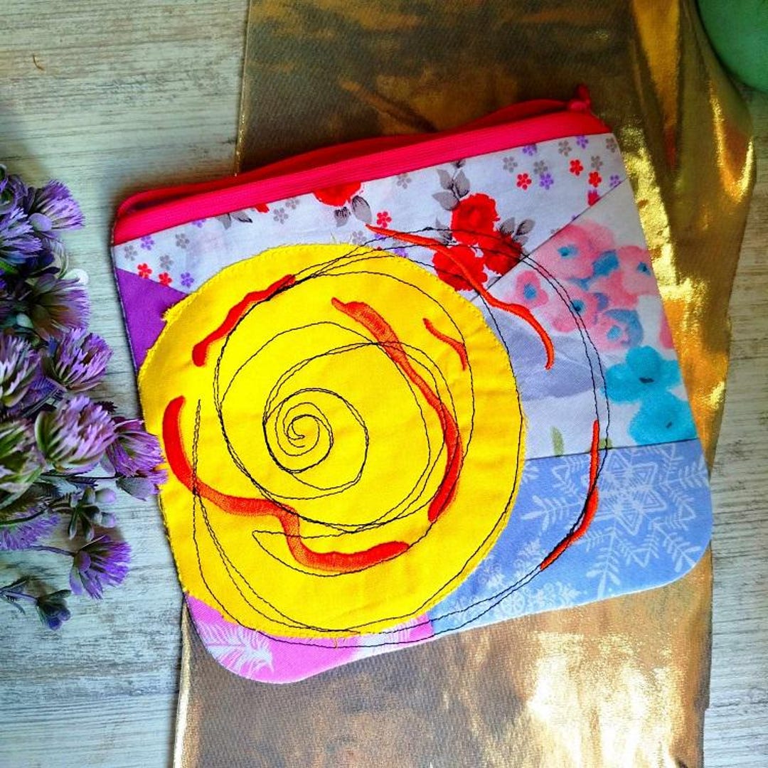 ITH Burning Sun Purse Machine Embroidery Design - Instant Download File ...