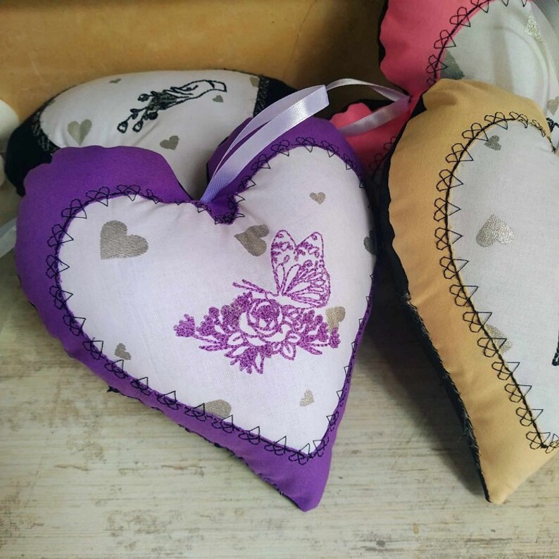ITH Classy Hearts Machine Embroidery Designs - Instant Download Files ...