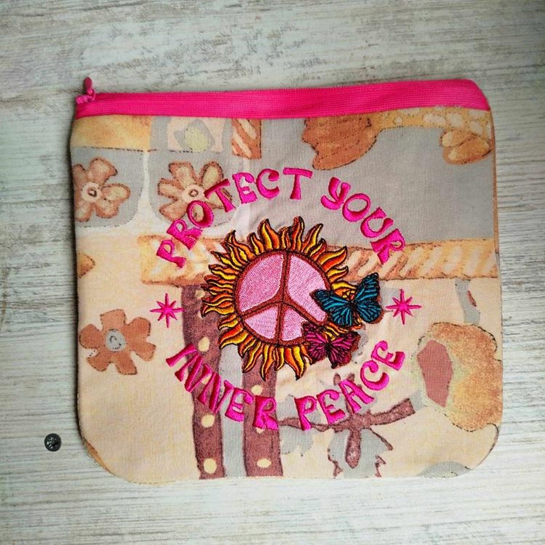 ITH Protect Your Inner Peace Purse Machine Embroidery Design - Instant ...