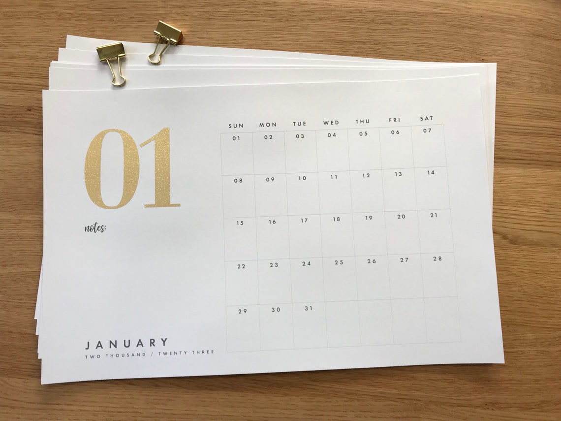 2026 Desk Calendar, Boss Gift, Desk Calendar, 11x17 Calendar, Office ...