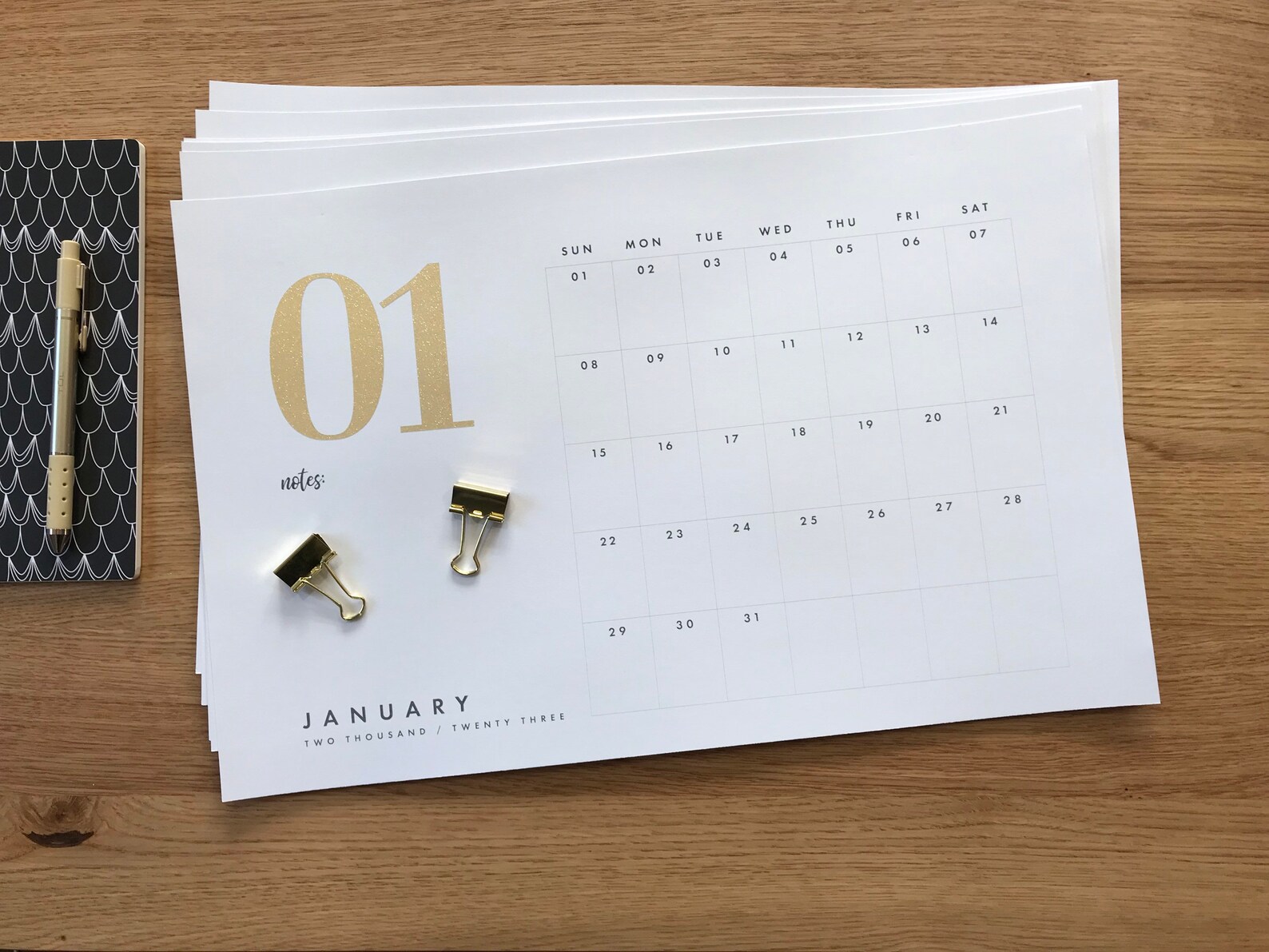 2026 Desk Calendar, Boss Gift, Desk Calendar, 11x17 Calendar, Office ...
