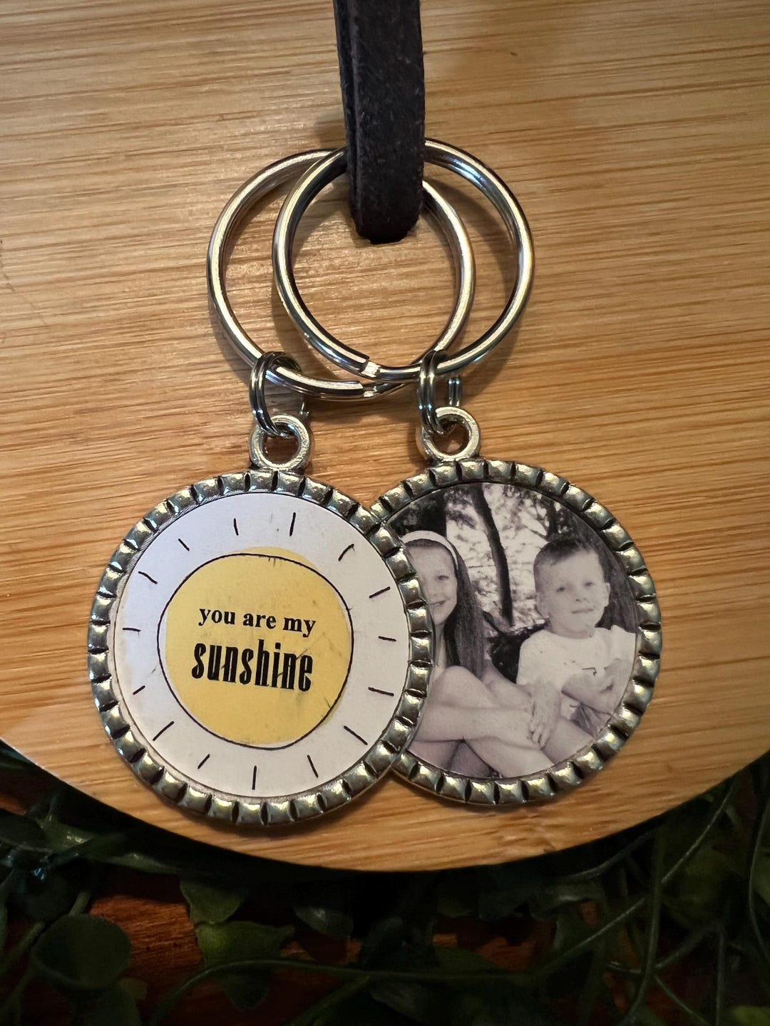 You Are My Sunshine Keychain • Custom Photo Keychain • Picture Charm ...