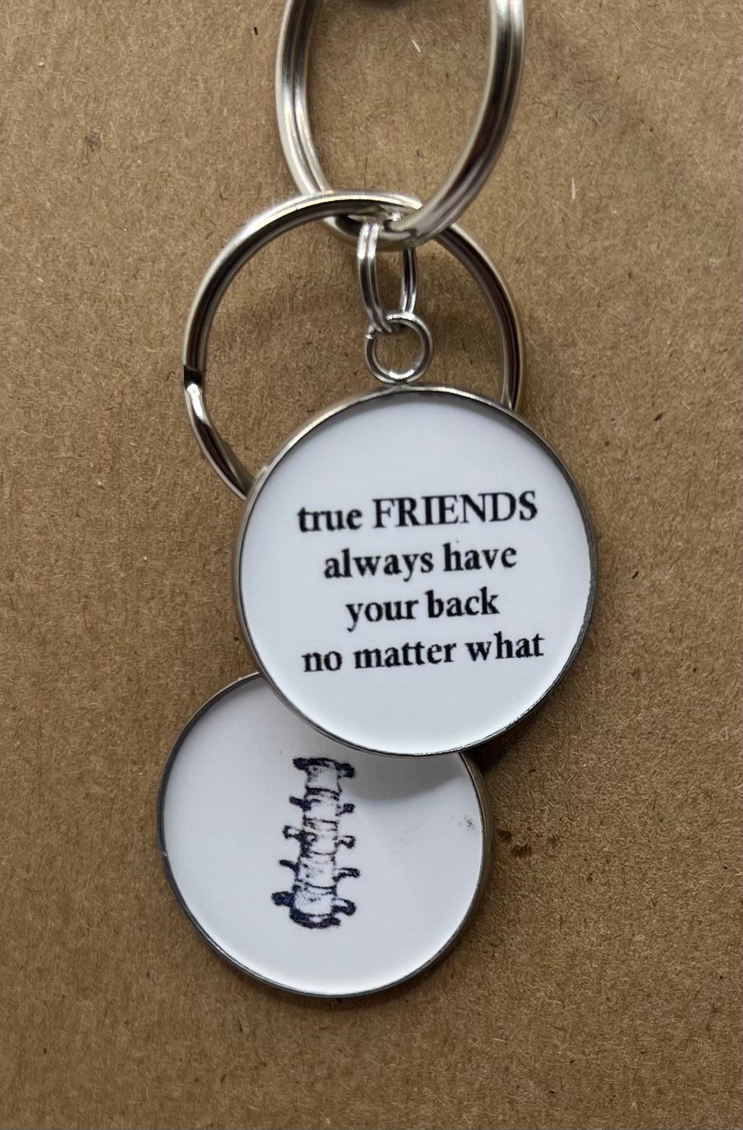 Friendship Keychain, Chiropractor Gift, True Friends Always Have Your ...