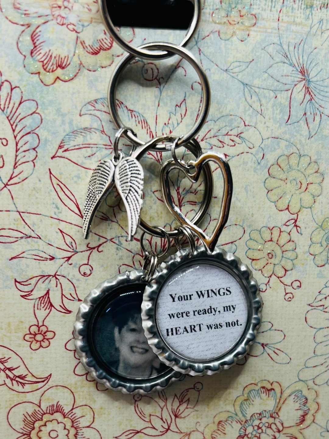 Memorial Keychain Memorial Gift Photo Memorial Picture Memorial Custom ...