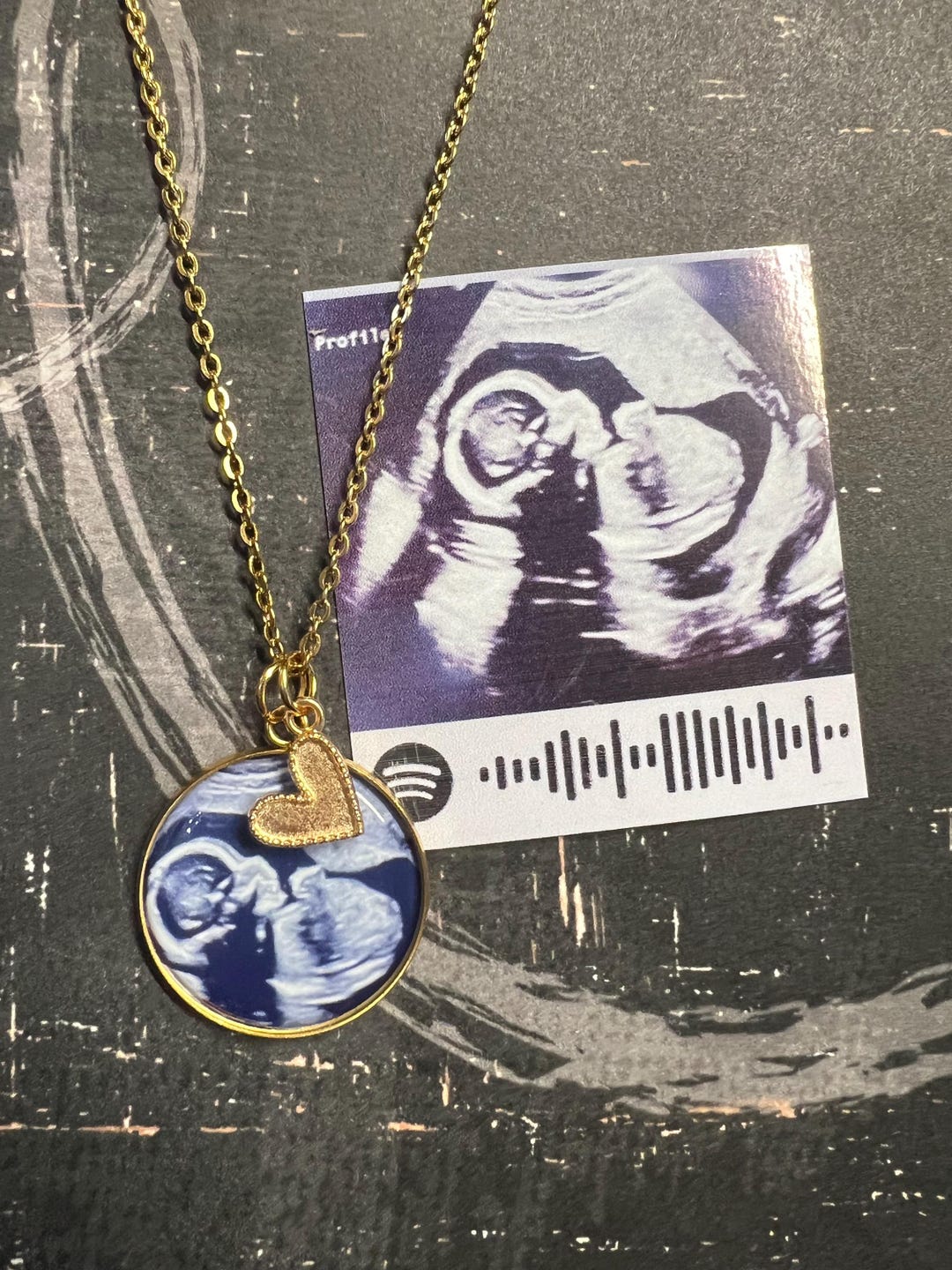 Sonogram Necklace • Sonogram Jewelry • Sonogram Keepsake • Baby Shower ...