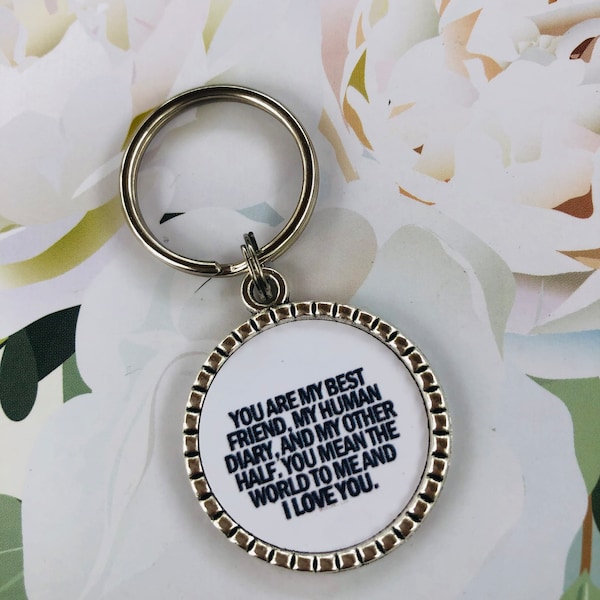 Best Friend Keychain - Etsy