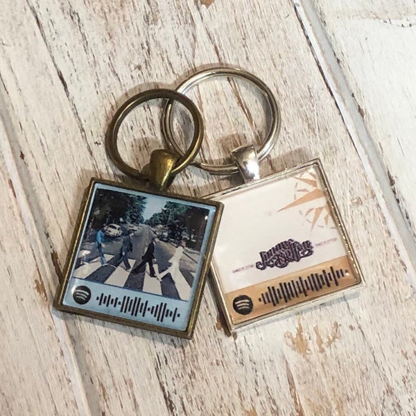 Scannable Spotify Song Keychain - Etsy