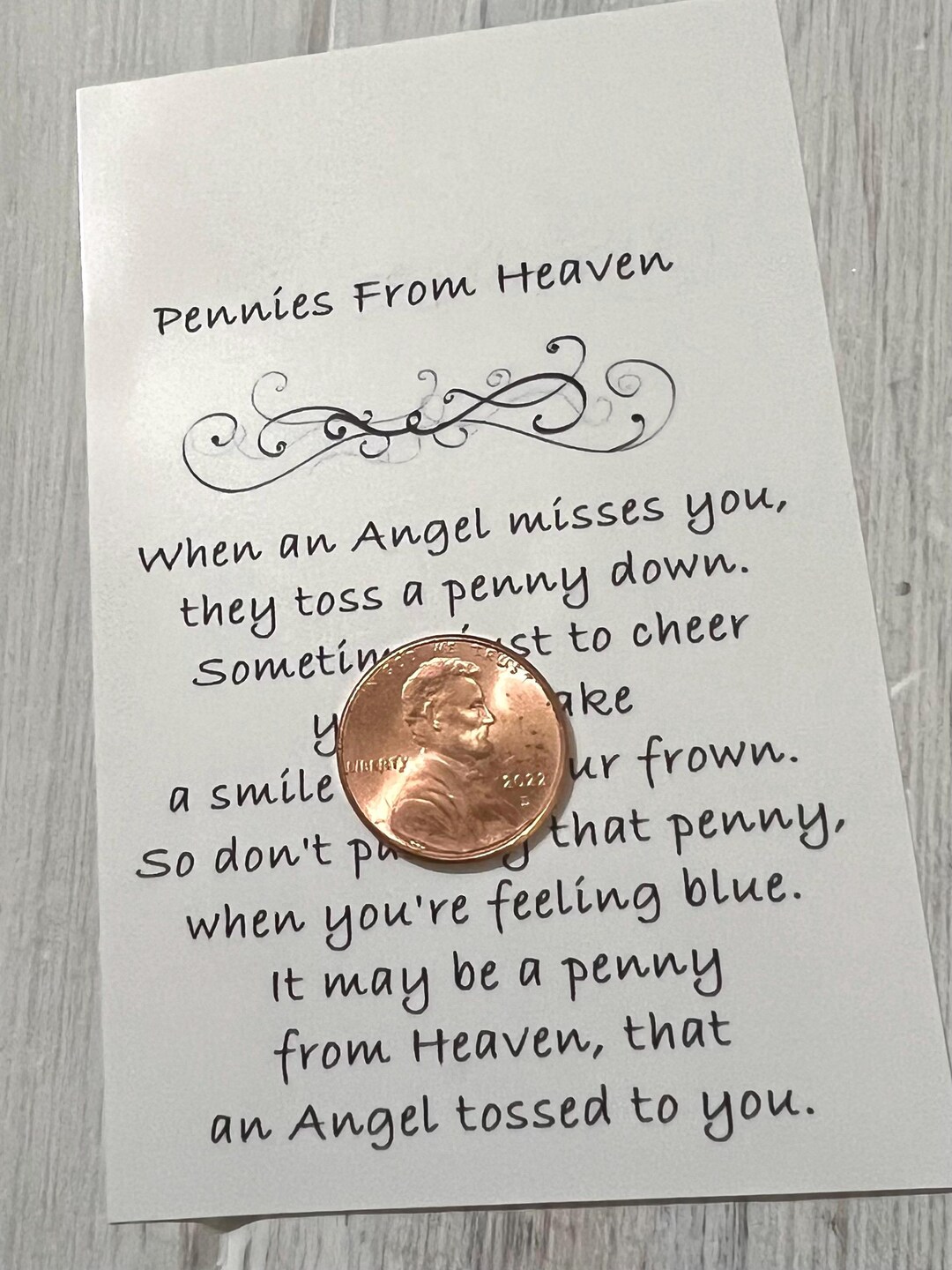 Celebration of Life Favors • Memorial Gifts • Funeral Favors • Pennies ...