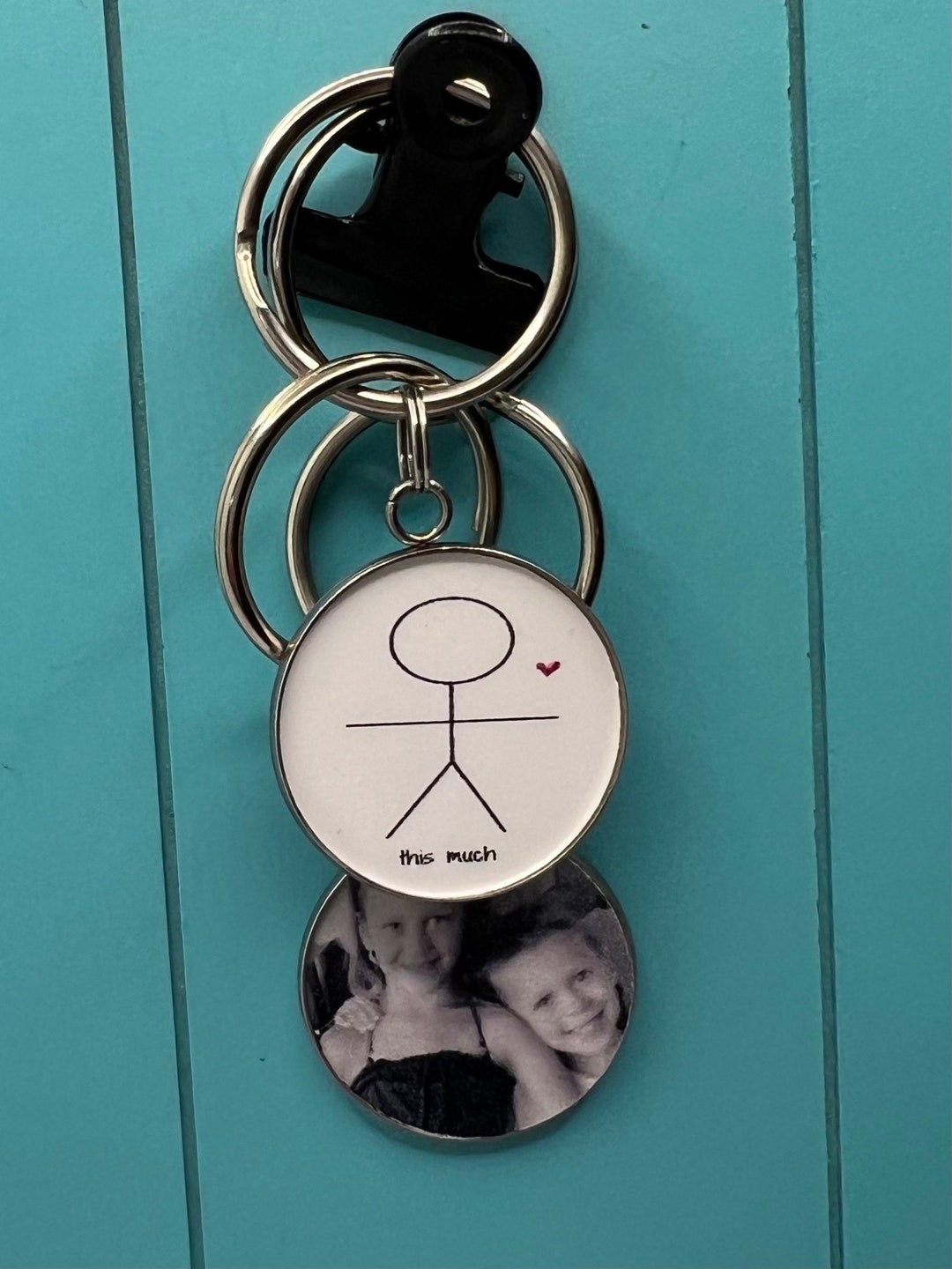 I Love You This Much Keychain This Much Keychain Photo Keychain Picture ...