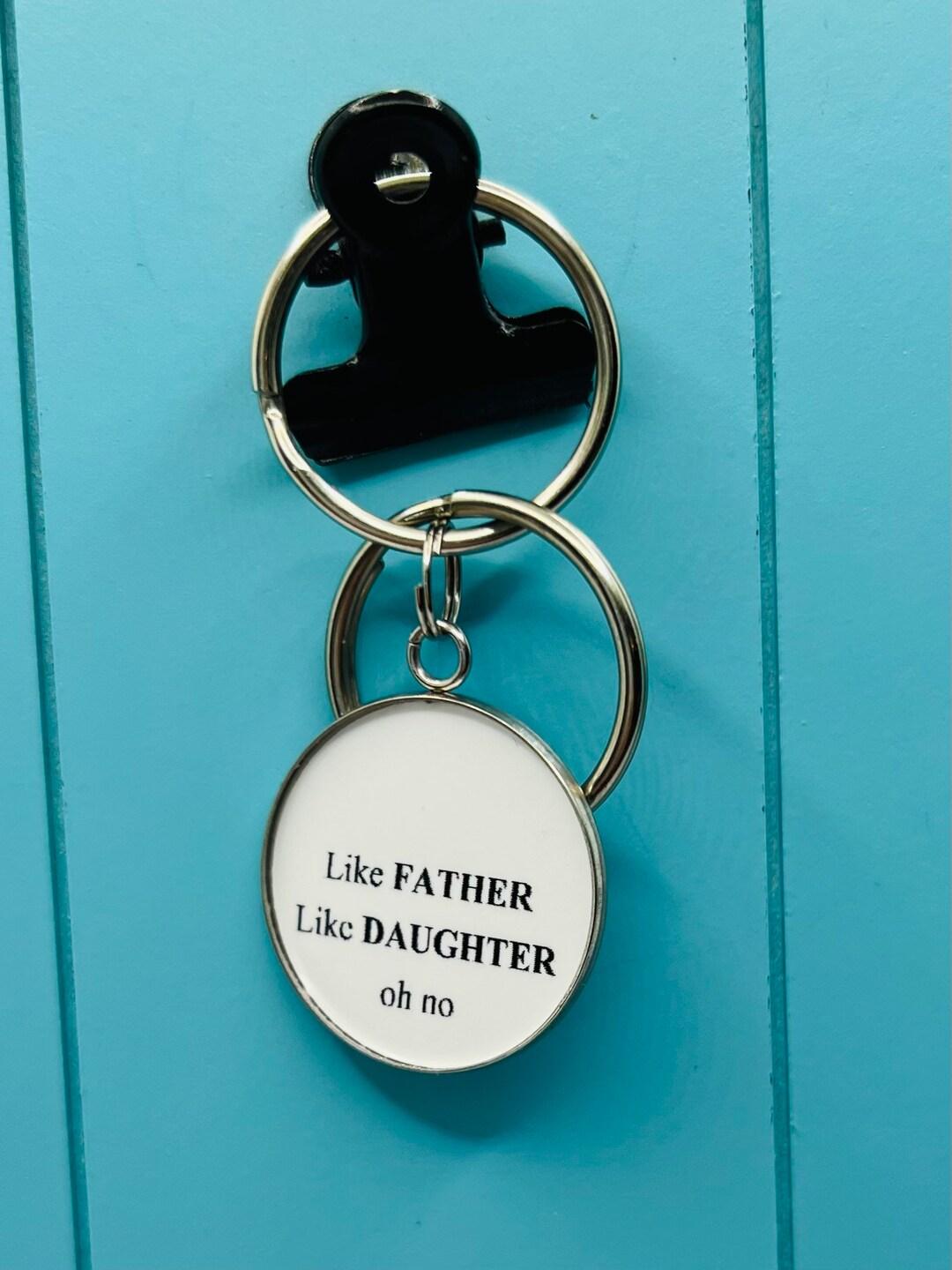 Like Father Like Daughter Keychain Gift for Dad Dad Keychain Funny Dad ...