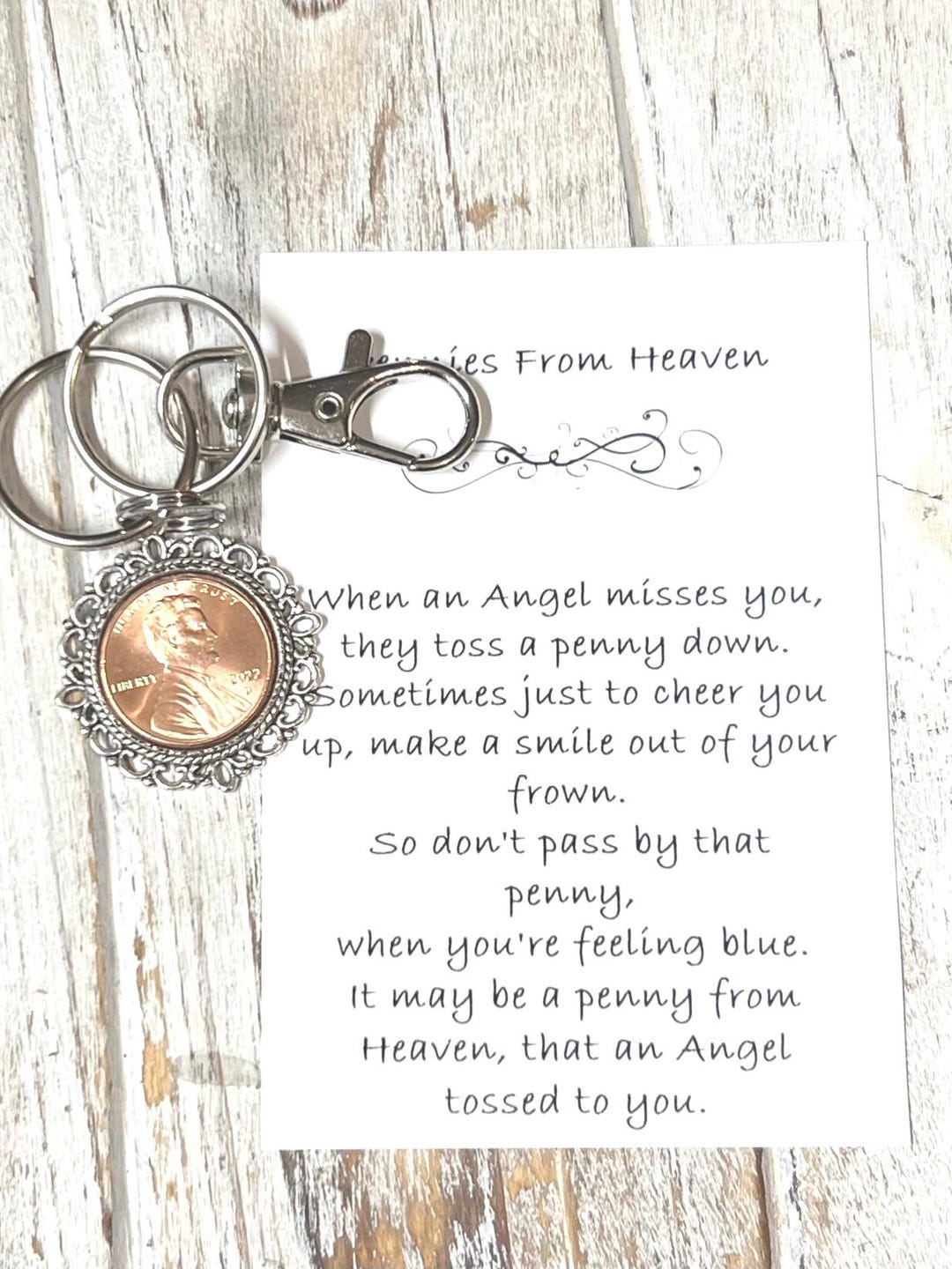 Memorial Gift • Penny From Heaven • Pennies From Heaven Guardian Angel ...