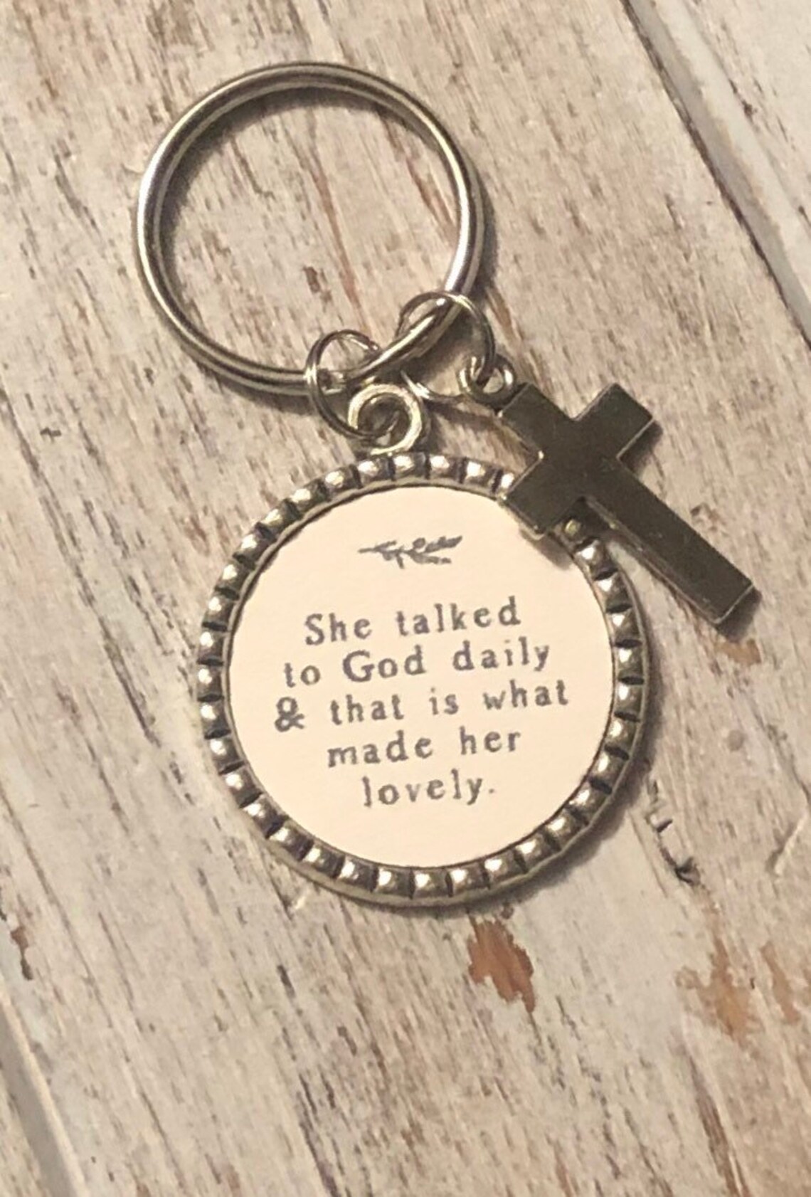 Religious Gift Religious Keychain Prayer Time Quiet Time - Etsy