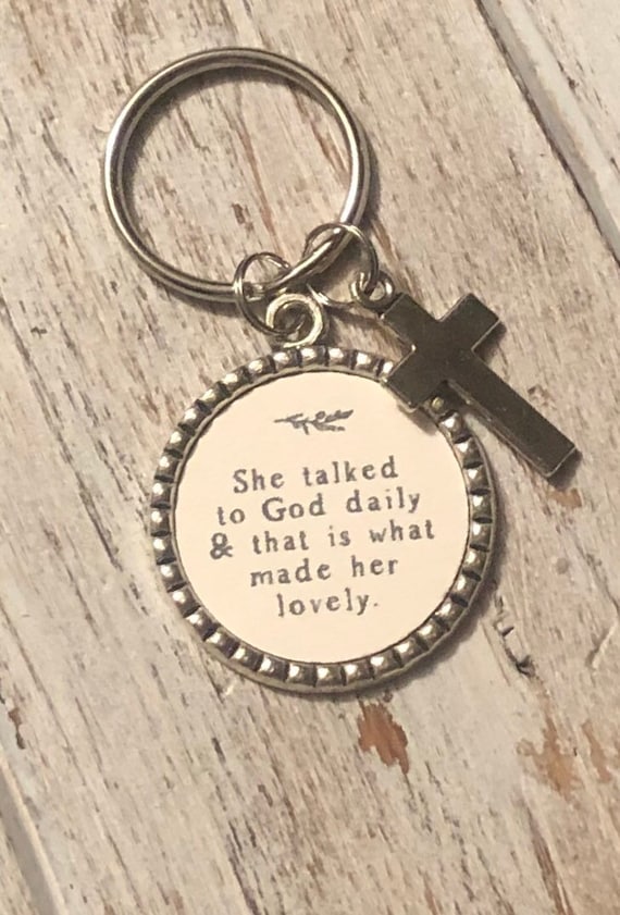 Religious Gift Religious Keychain Prayer Time Quiet Time - Etsy