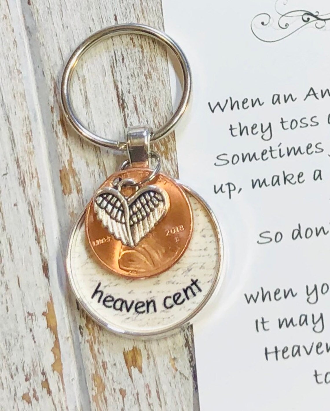 Memorial Keychain in Memory Keychain Condolence Gift - Etsy