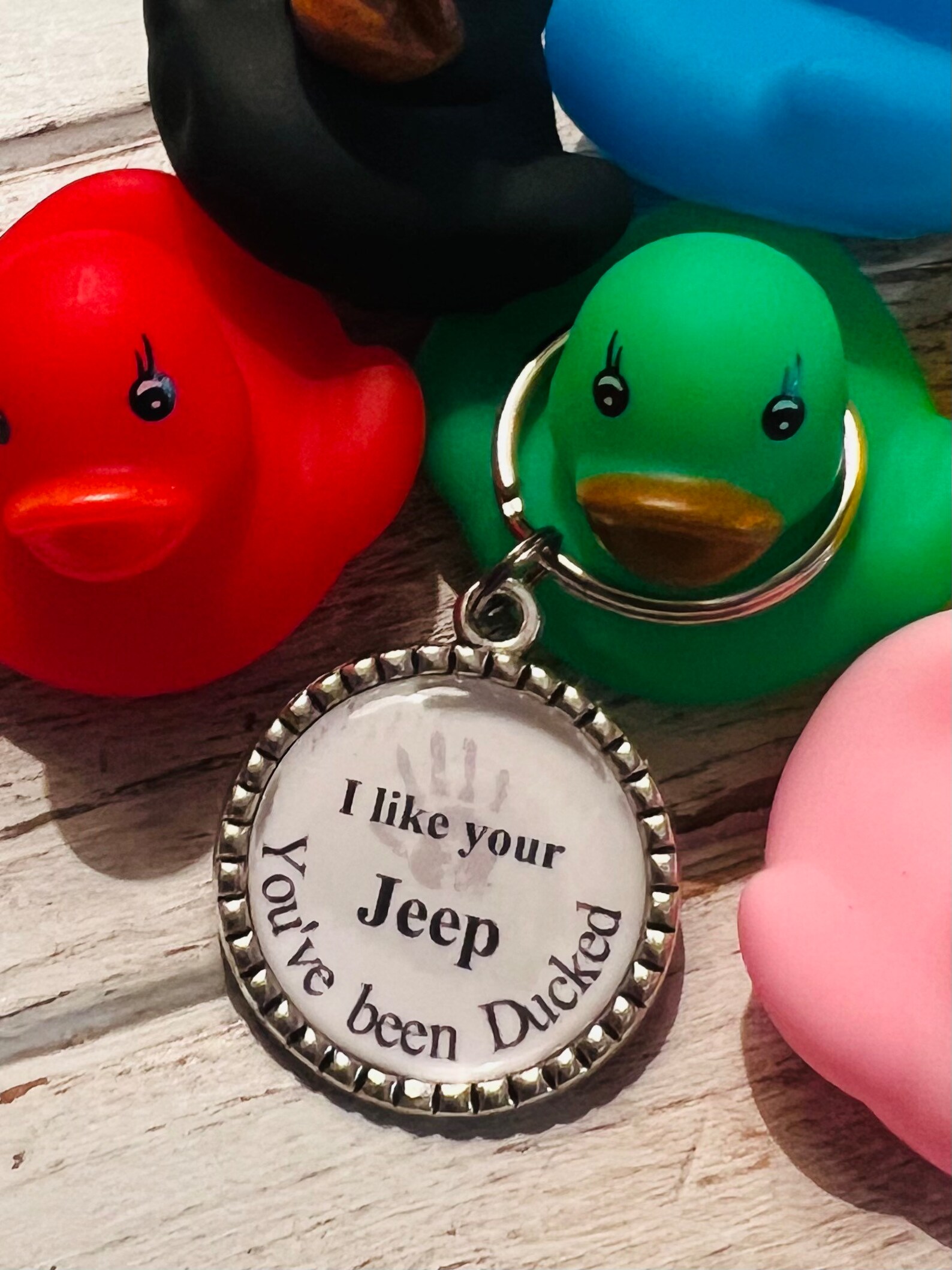 Jeep Duck Ducked Keychain Jeep Keychain I Like Your Jeep - Etsy