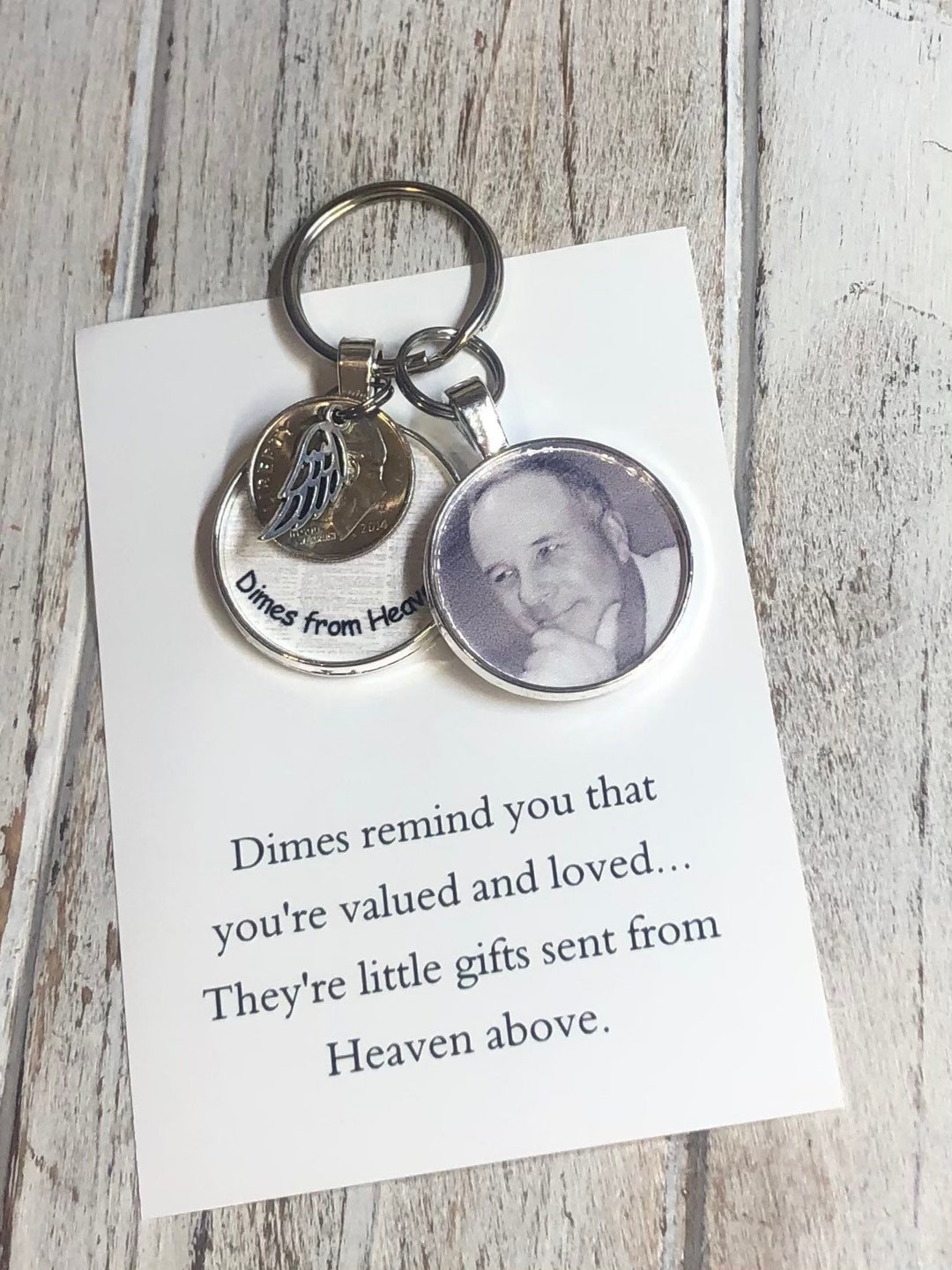 Dimes From Heaven Memorial Gift Dime Memorial Dime Keychain Sympathy ...