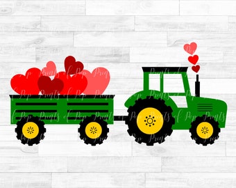 Tractor valentine | Etsy