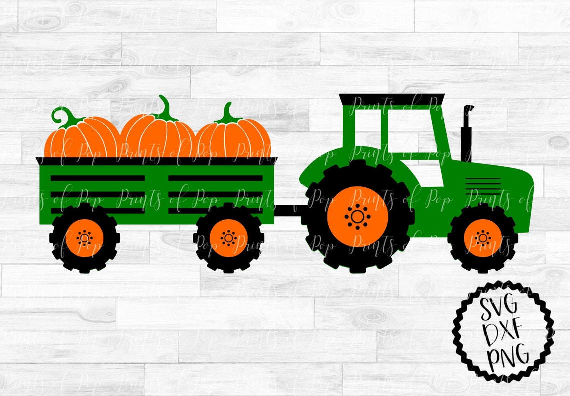 Tractor Svg Tractor Clip Art Pumpkin Svg Pumpkin Clip Art - Etsy
