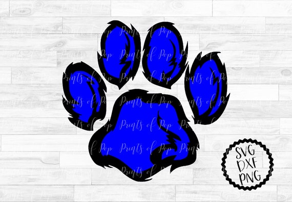 Paw Print Svg. Sports Paw Print Clip Art Paw Sublimation Svg | Etsy
