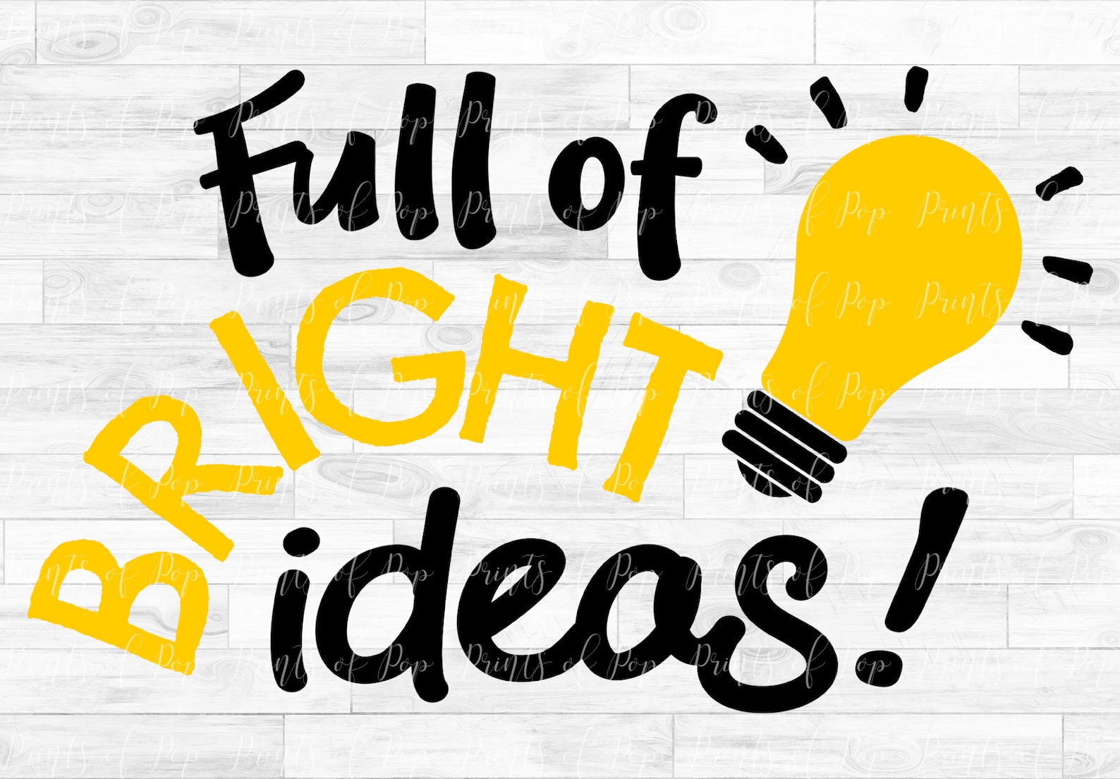 Bright Ideas Svg Full of Bright Ideas Good Student Svg - Etsy Canada