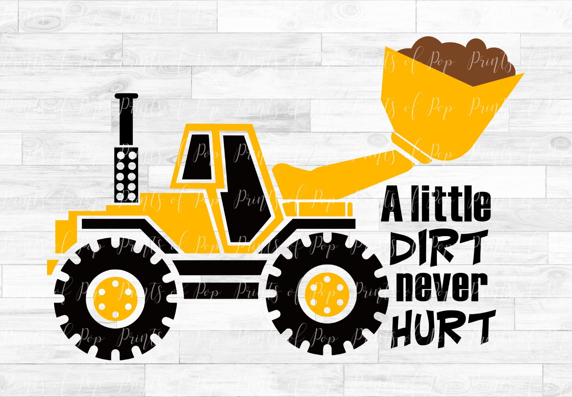 Bulldozer Svg, Construction Clip Art, Dirt Sublimation, Svg, Dxf, Png ...