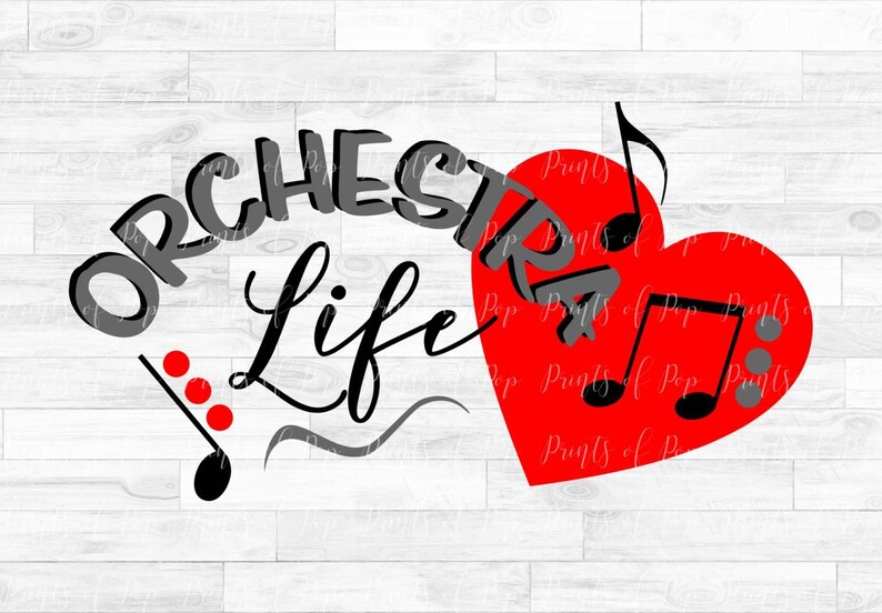 Orchestra Life Svg Music Note Clip Art Sublimation Svg - Etsy