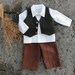 Fall Harvest Outfit, Baby Farmer Outfit, Baby Wedding Clothes, Barn ...