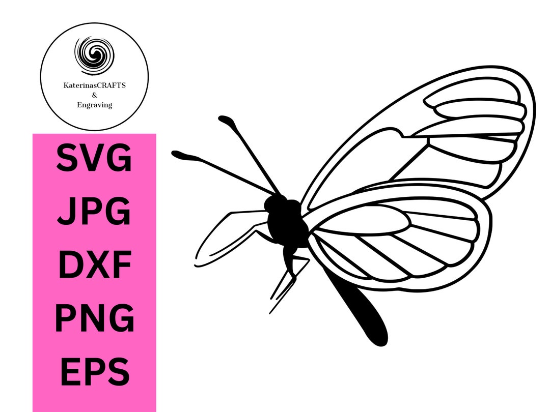 Cute Simple Moth SVG, Insect Jpg, Moth Clipart, Celestial Moth Dxf ...