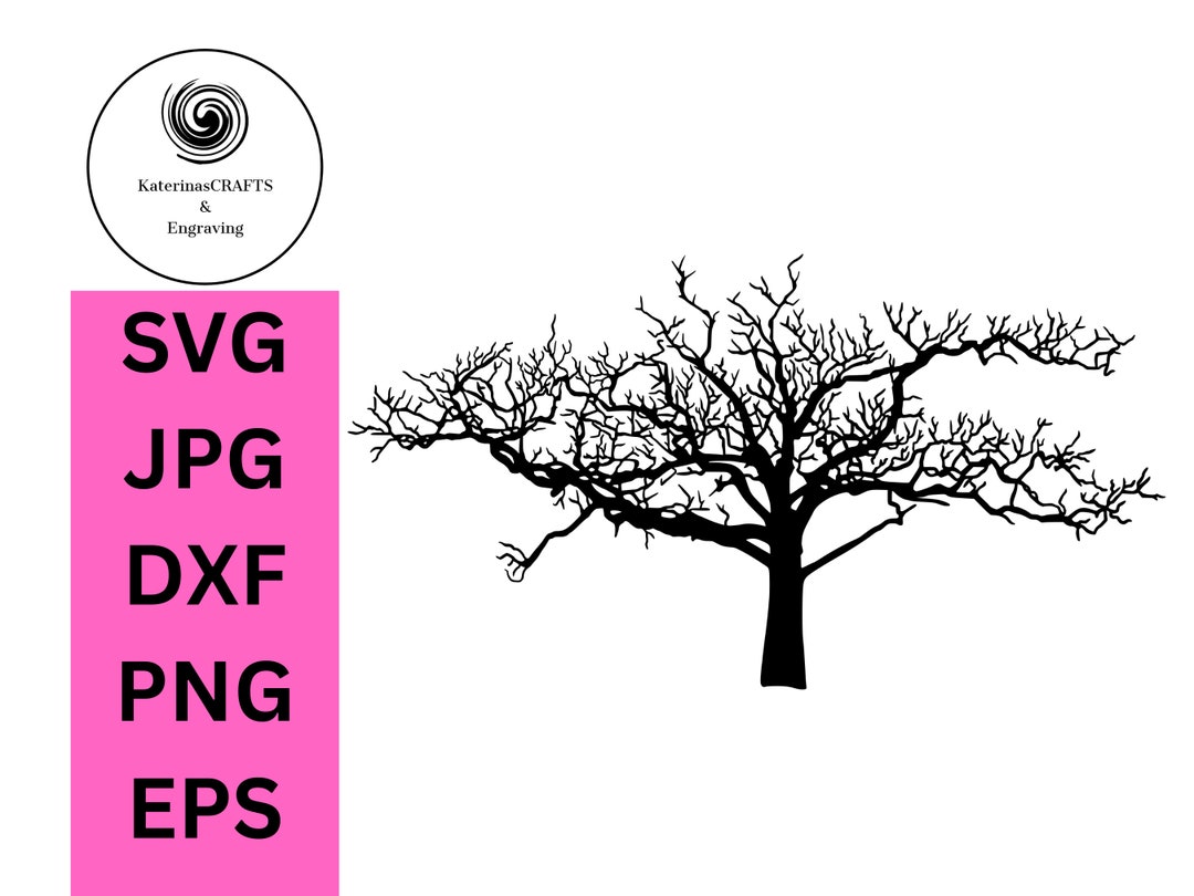 Winter Tree SVG, No Leaves Original, Hand Drawn, Digital Download for ...