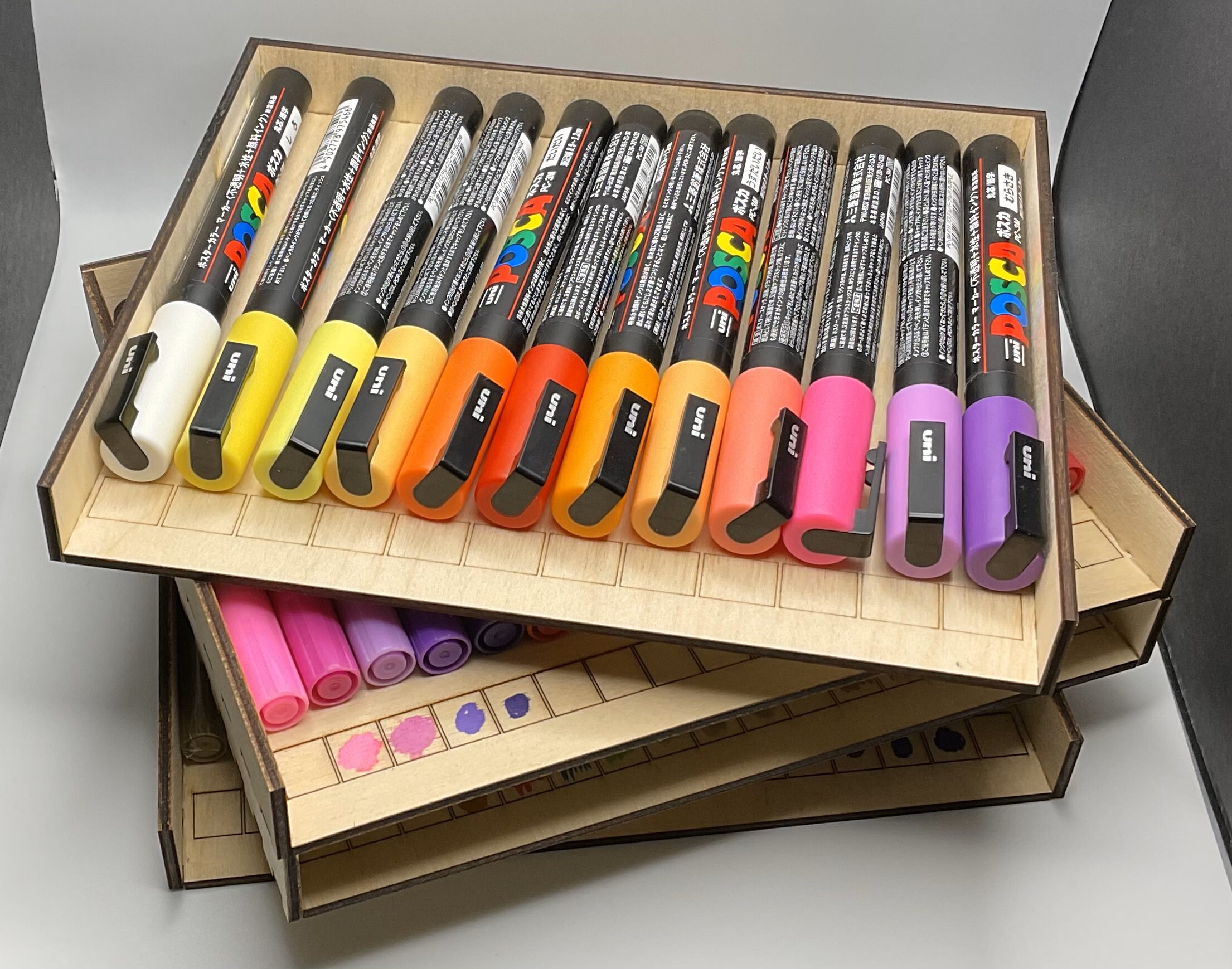 Large Paint Pen Storage Box SVG, Paint Pen Organizer, Large Paint Pen ...