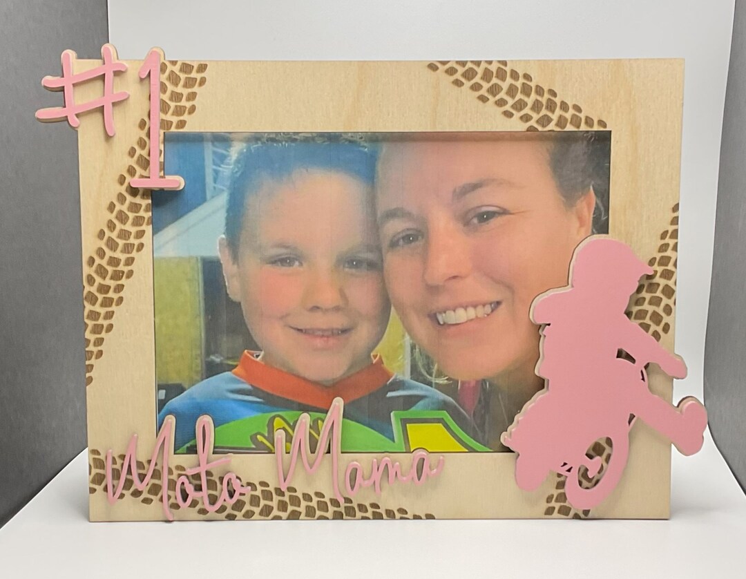 Custom Motocross Family 5x7 Horizontal Photo Frame - Unique Gift for #1 ...