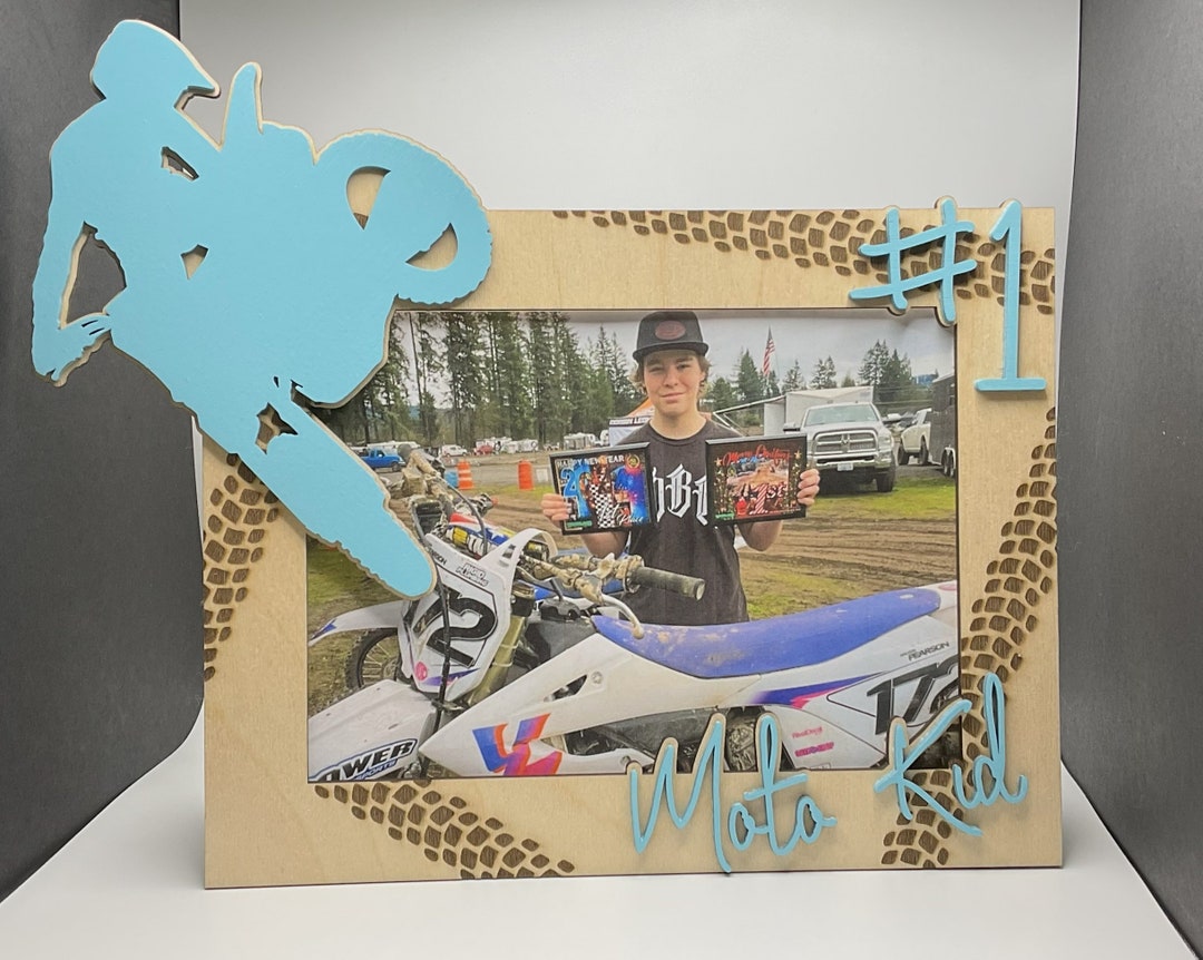 Custom Motocross Family 5x7 Horizontal Photo Frame - Unique Gift for #1 ...