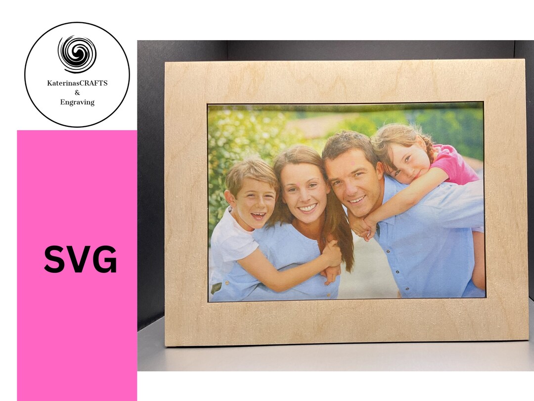 Plain Wood 5 X 7 Photo Frame SVG, Family, Photo Frame, Svg, Family ...