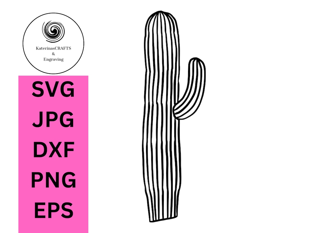 Cactus Scene Svg, Desert Landscape Dxf, Png, Jpg, Cactus Desert Svg ...