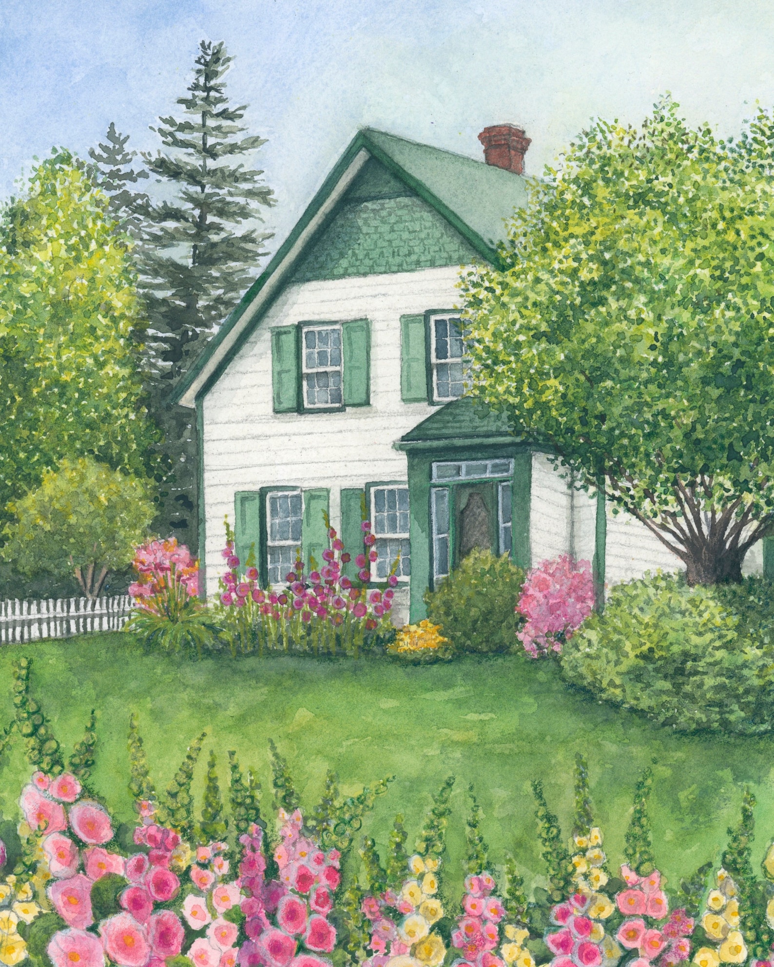Green Gables Art Print Anne of Green Gableswatercolor Wall Art - Etsy