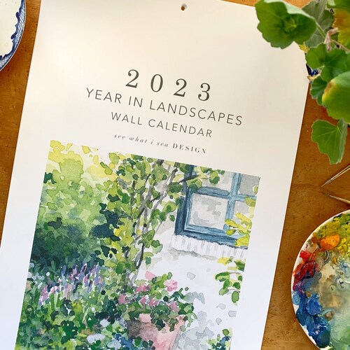 2023 Watercolor Calendar - Etsy
